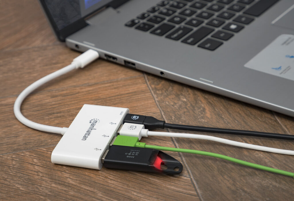 3-Port USB 3.2 Gen 1 Hub with Power Delivery – Promac Technologies